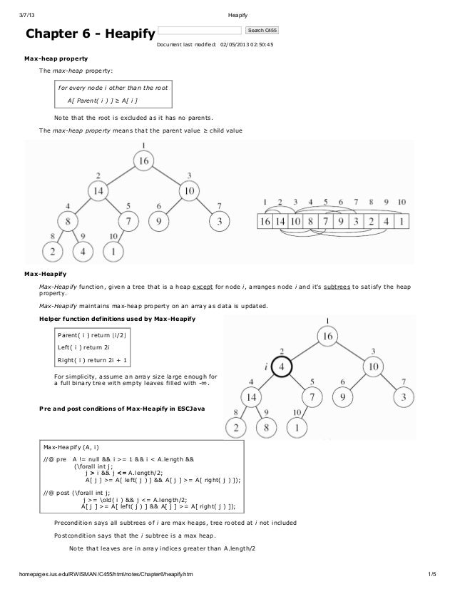 Heapify