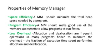 Heap Memory Management.pptx | Programming Languages | Computing