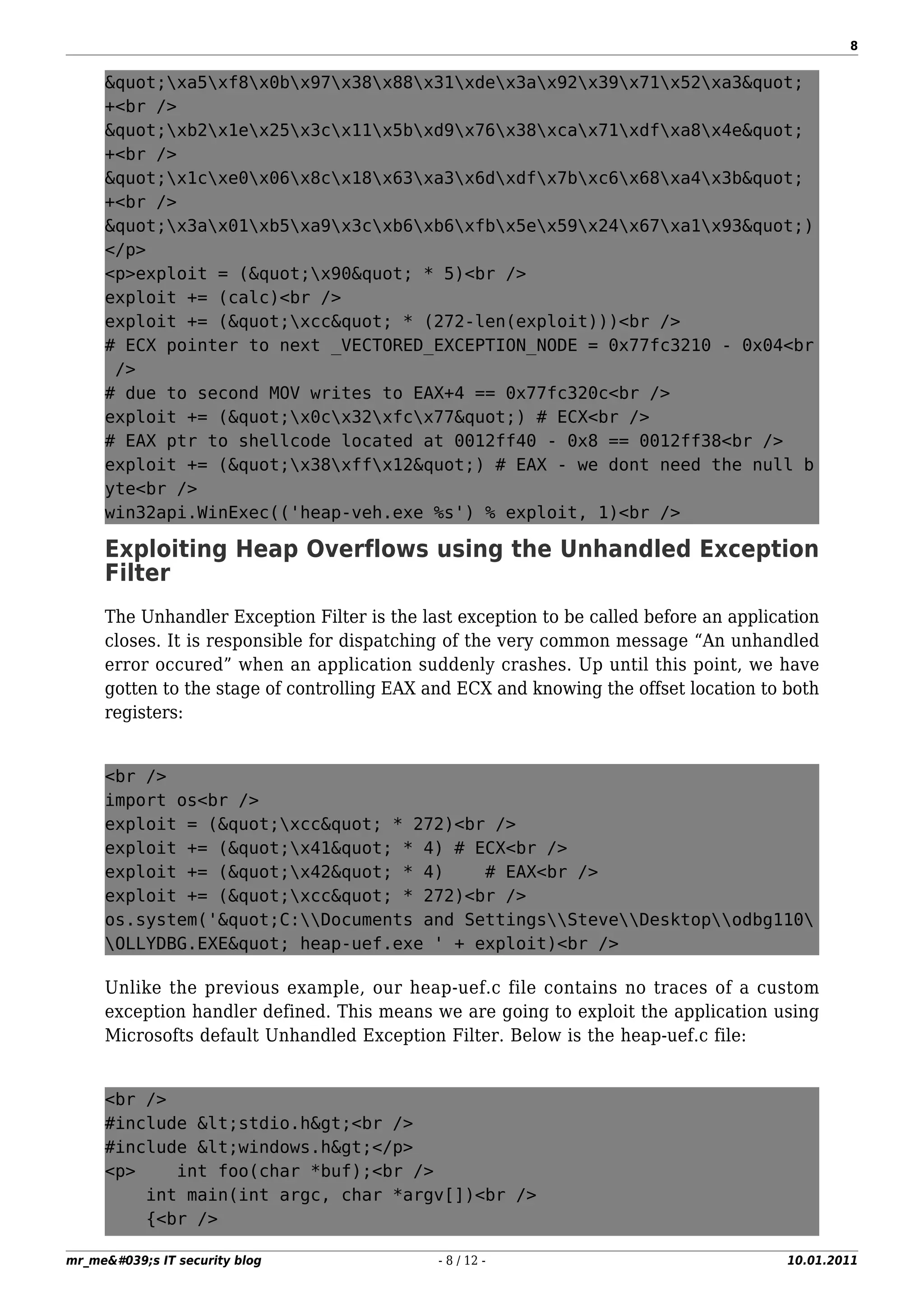 Heap overflows for humans – 101 | PDF