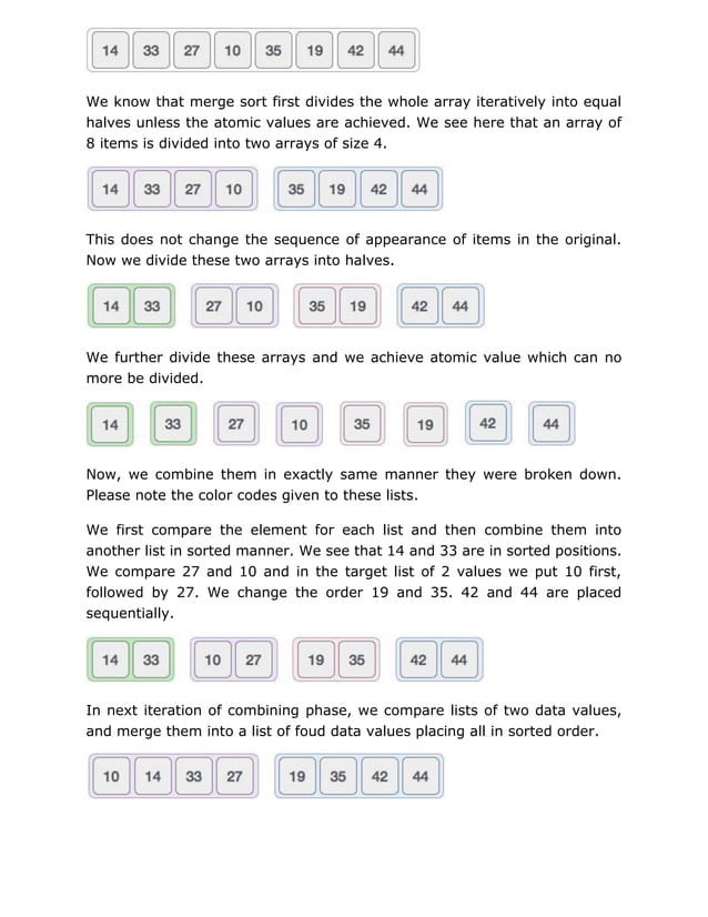 Heap, quick and merge sort | PDF