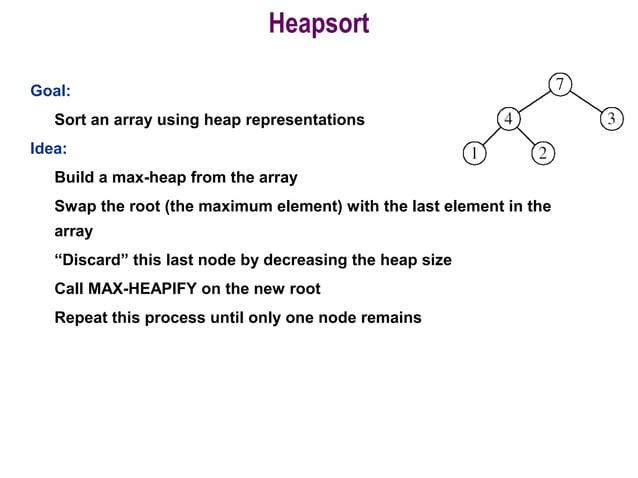 Heaps | PPT | Programming Languages | Computing