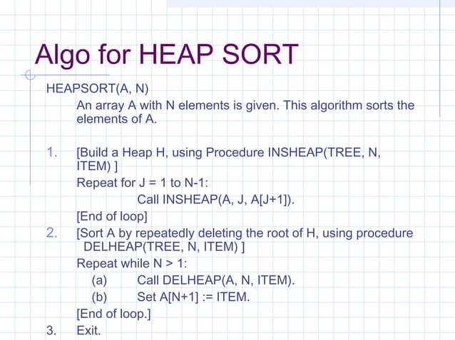 Heap sort | PPT
