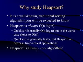 Heapsort | PPT | Programming Languages | Computing