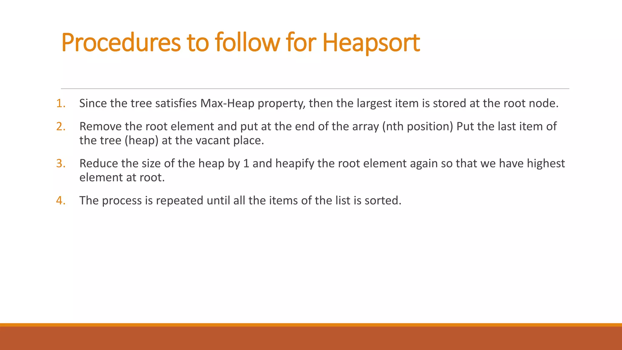 Heap sort | PPT