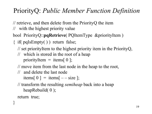 Heaps & priority queues | PPT | Programming Languages | Computing