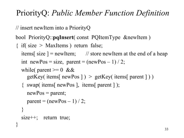 Heaps & priority queues | PPT | Programming Languages | Computing
