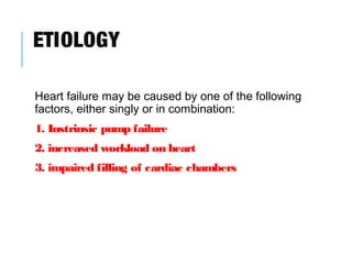 Pathophysiology of Heart failure | PPT