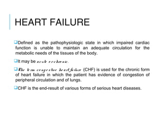 Pathophysiology of Heart failure | PPT