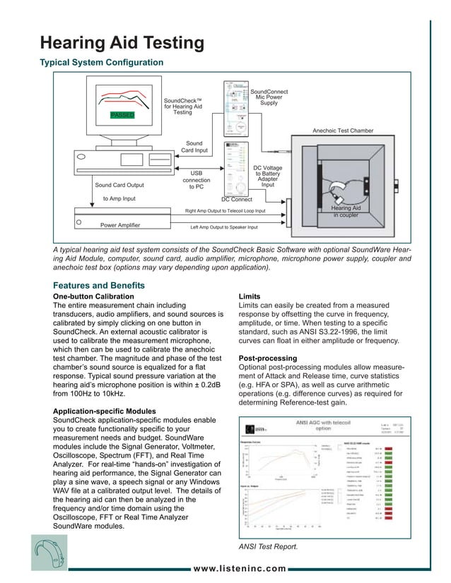 Hearing Aid Testing | PDF