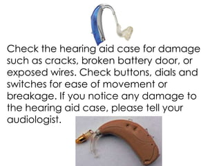 Hearing aid care | PPTX