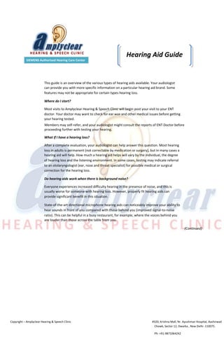 Hearing aid guide | PDF