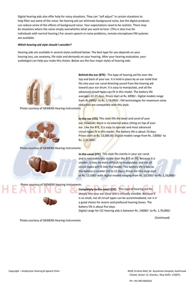 Hearing aid guide | PDF