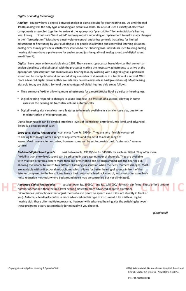 Hearing aid guide | PDF