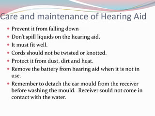 Hearing aids | PPTX