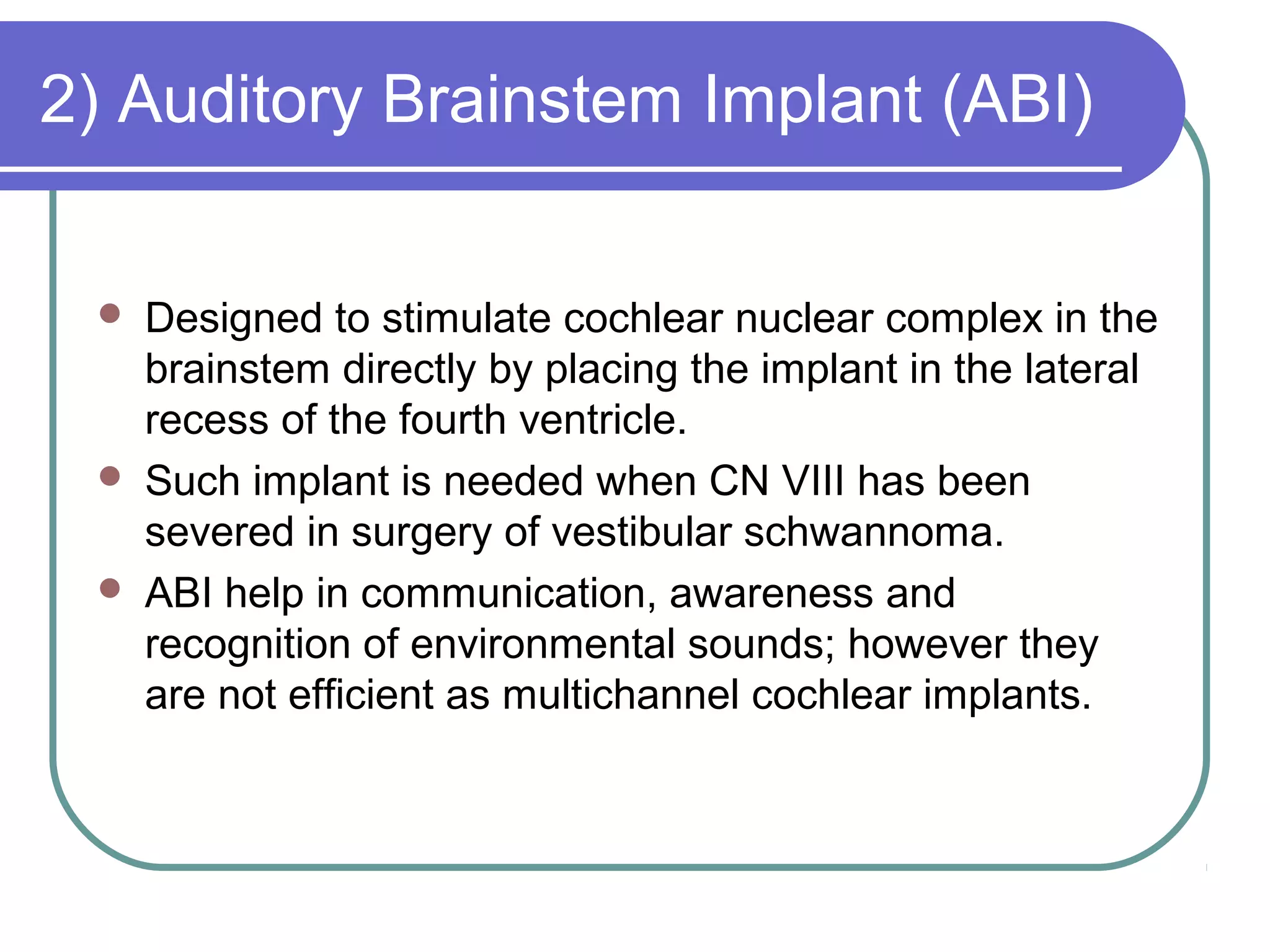 Hearing aids & implantable hearing devices | PPT