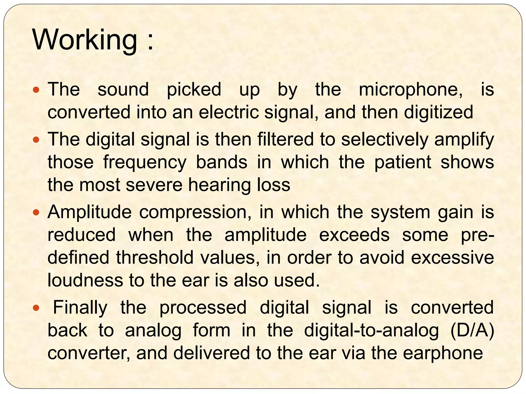Digital Hearing aid | PPTX