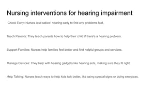 Hearing and visual impairments and it's causes | PDF