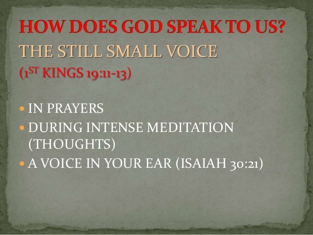 Hearing from god2