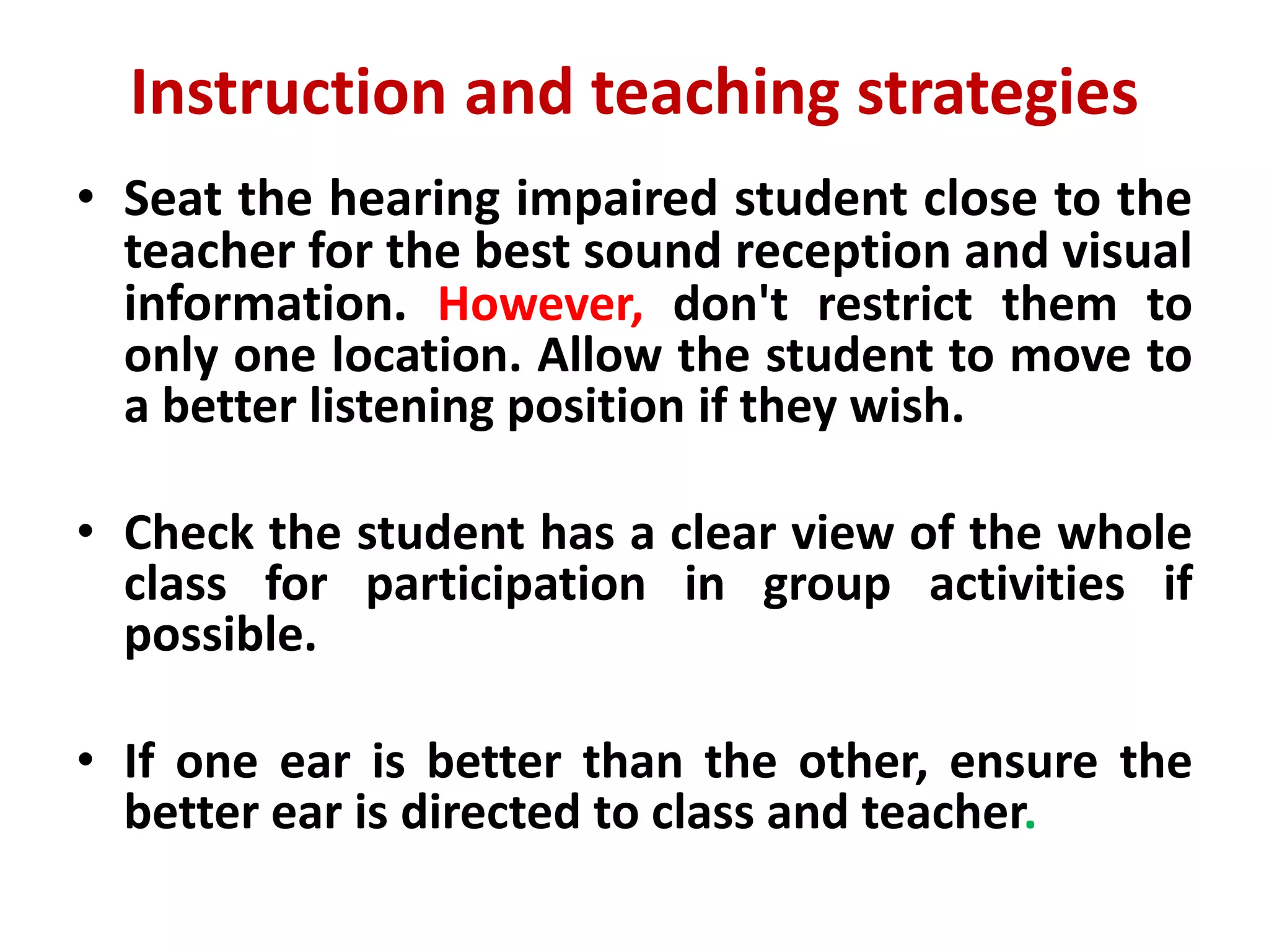 Hearing impairment | PPTX