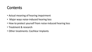 Hearing impairment | PPT