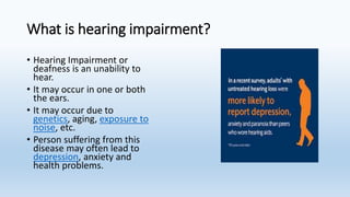 Hearing impairment | PPT