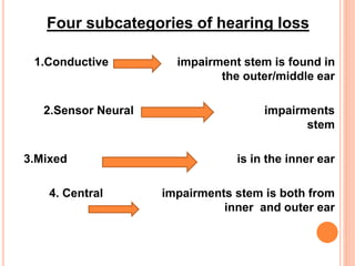 Hearing impairment | PPTX