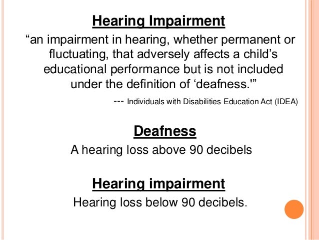 Hearing impairment