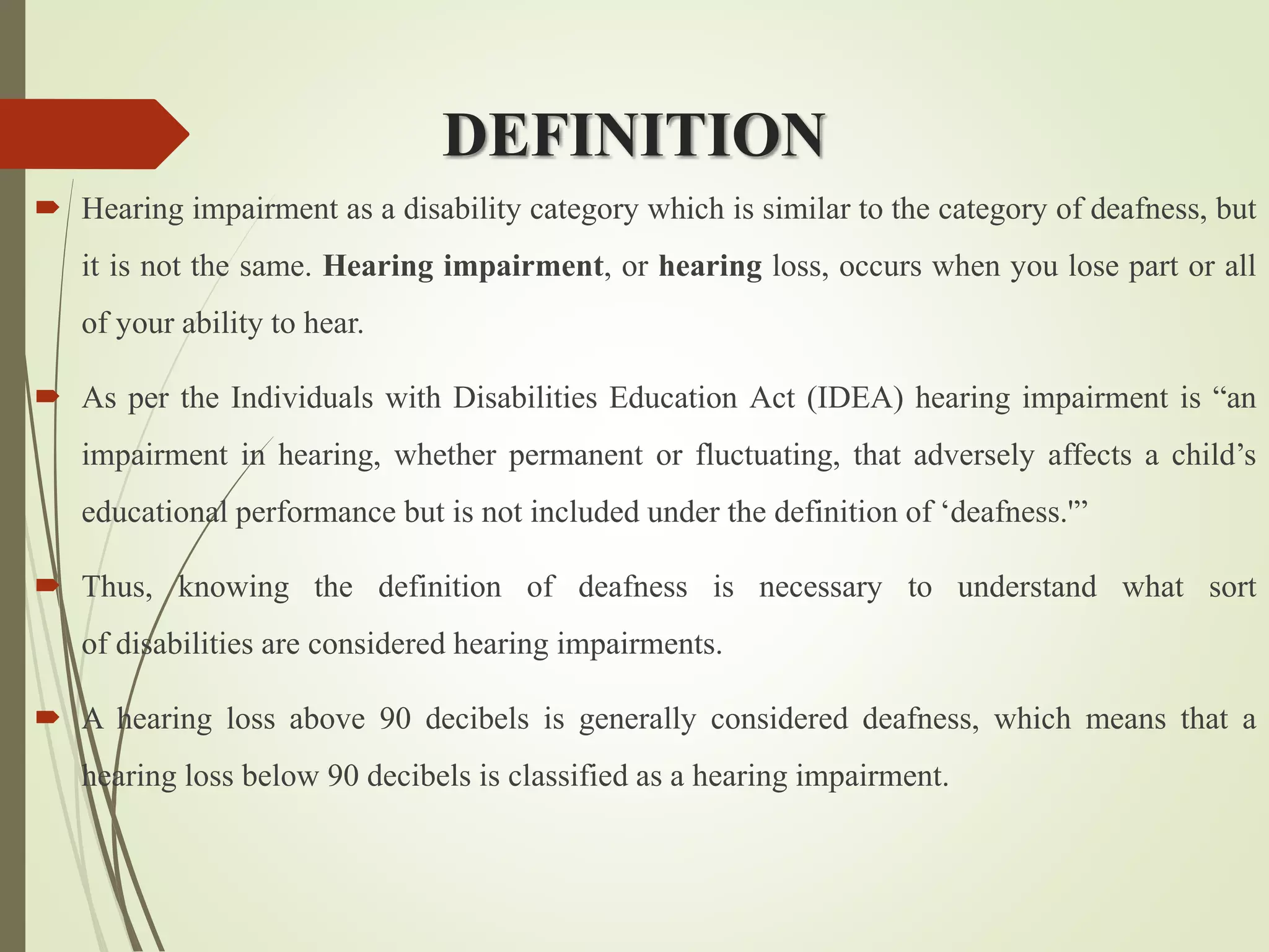 Hearing impairment (Psychology) | PPTX
