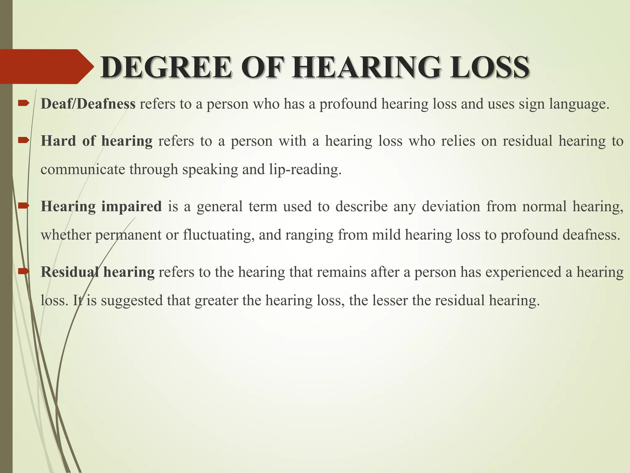 Hearing impairment (Psychology) | PPTX