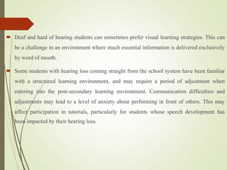 Hearing impairment (Psychology) | PPTX