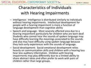 hearing impairment.pptx | Ear, Nose and Throat Conditions | Diseases ...
