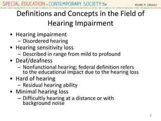 hearing impairment.pptx | Ear, Nose and Throat Conditions | Diseases ...