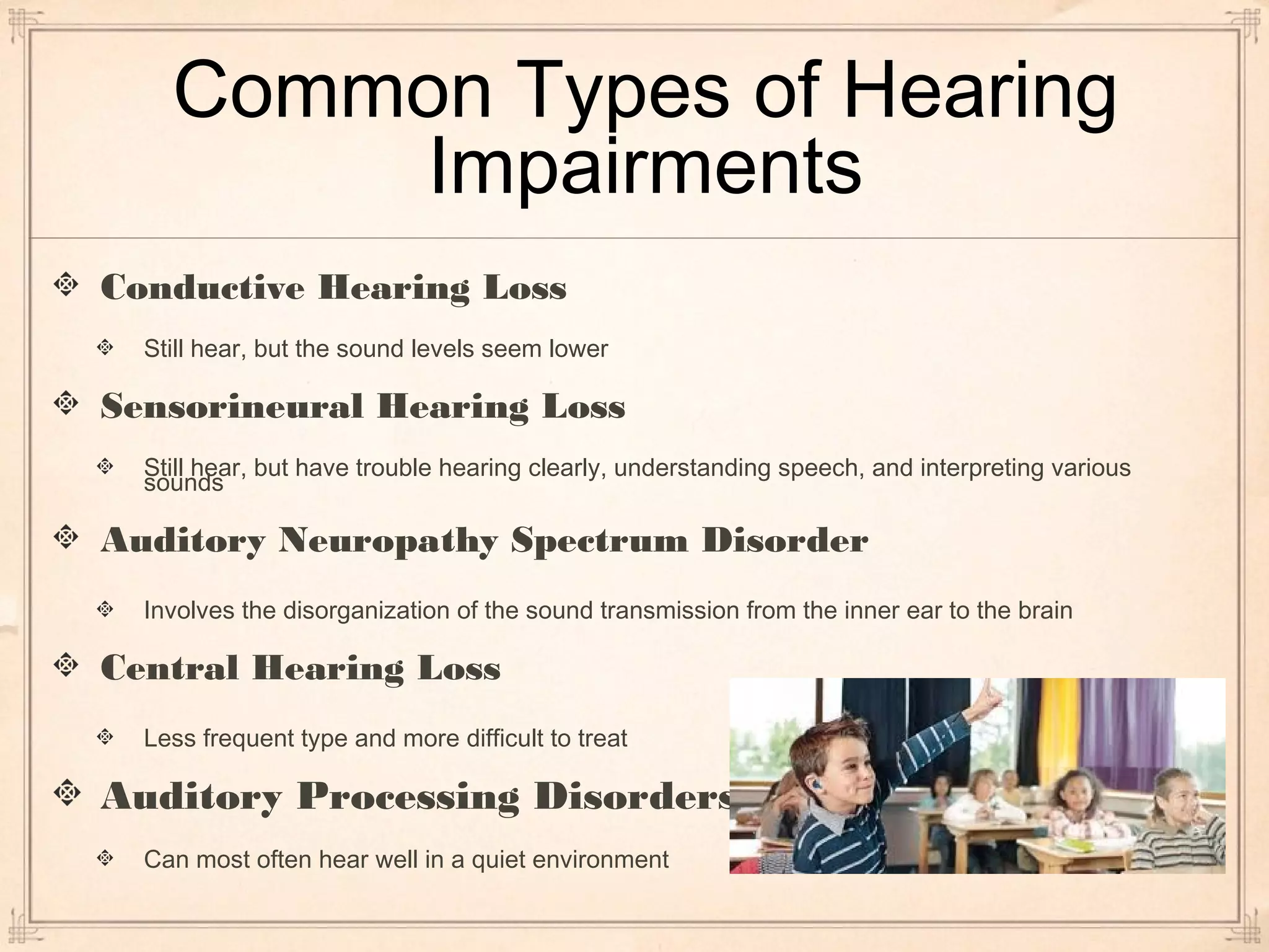 Hearing impairment presentation | PPT