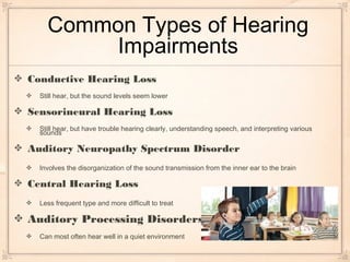 Hearing impairment presentation | PPT