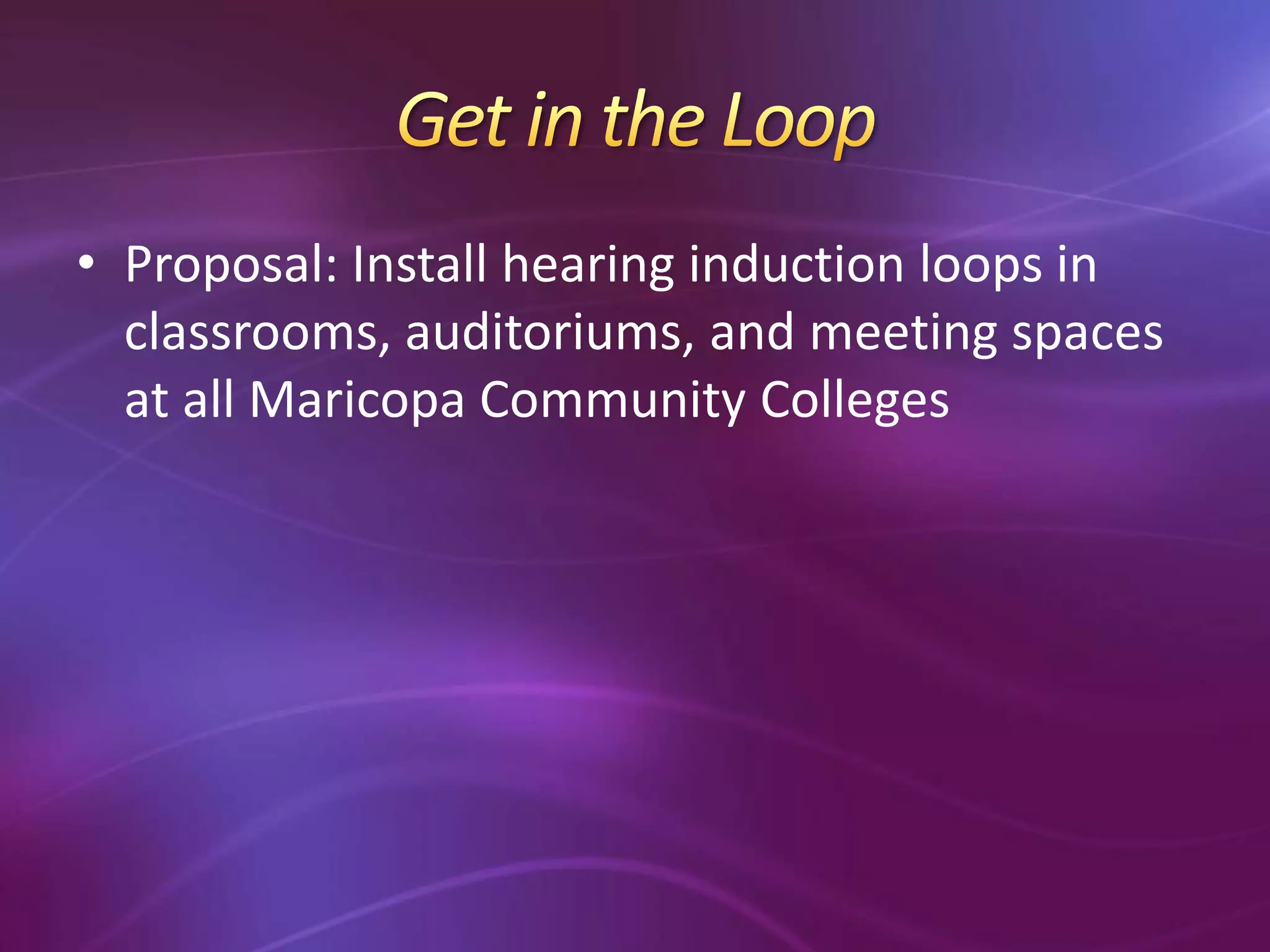 Hearing Induction Loops Powerpoint | PPTX | Technology & Computing
