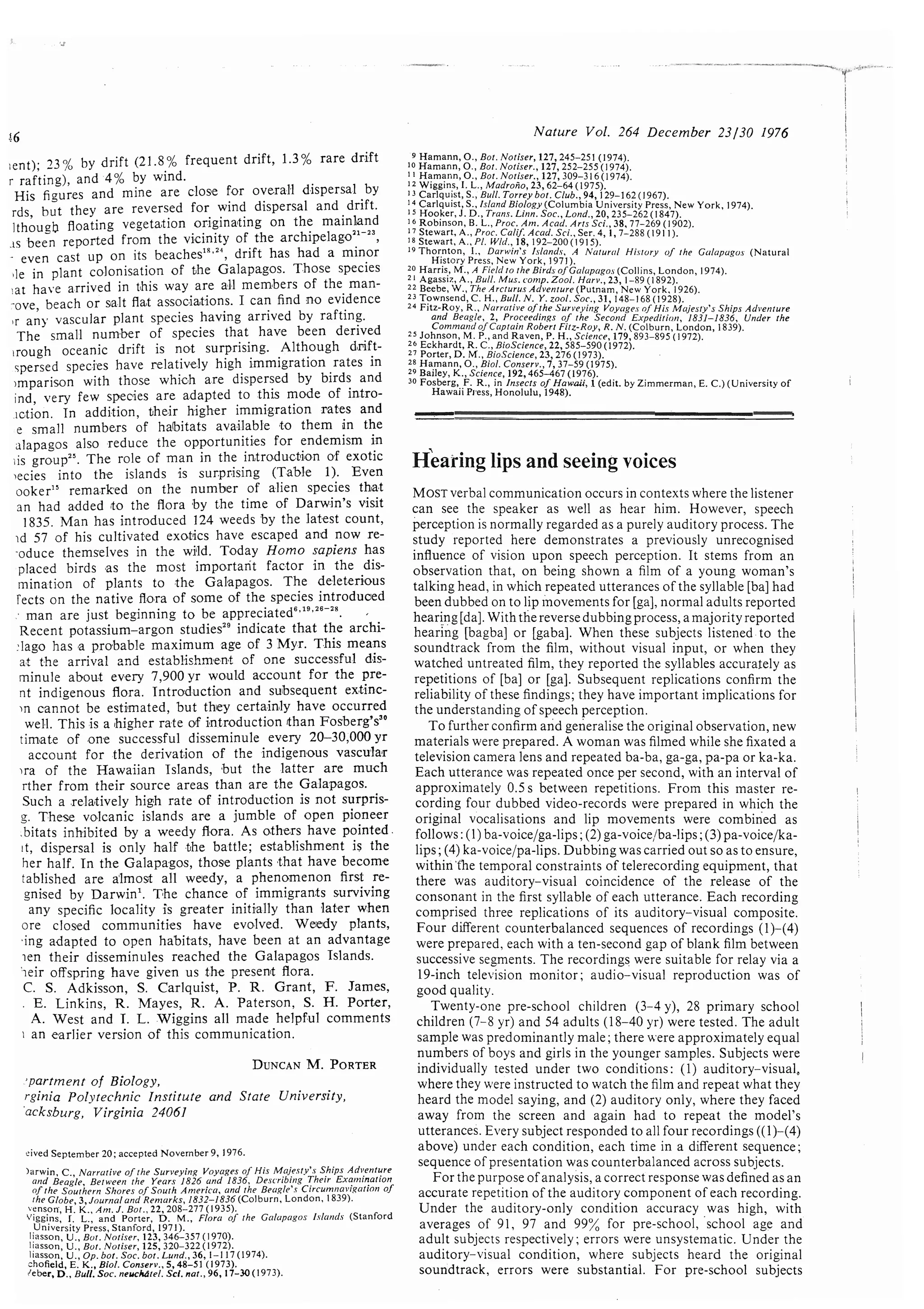 Hearing lips and seeing voices | PDF