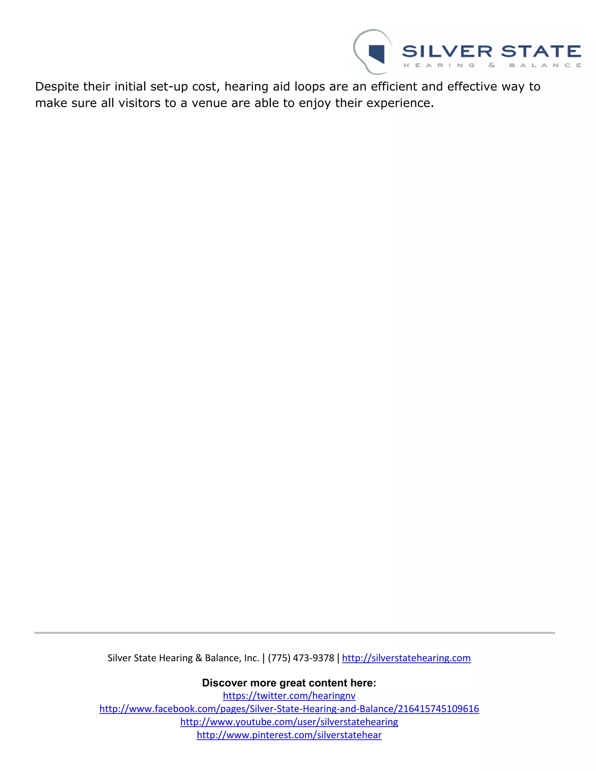 Hearing Loop Systems Explained | PDF