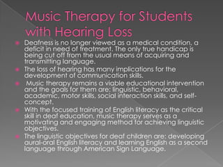 Hearing Loss | PPTX | Ear, Nose and Throat Conditions | Diseases and ...