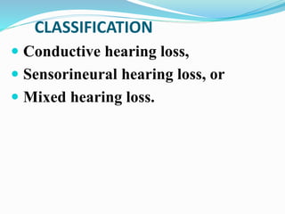 Hearing loss | PPTX