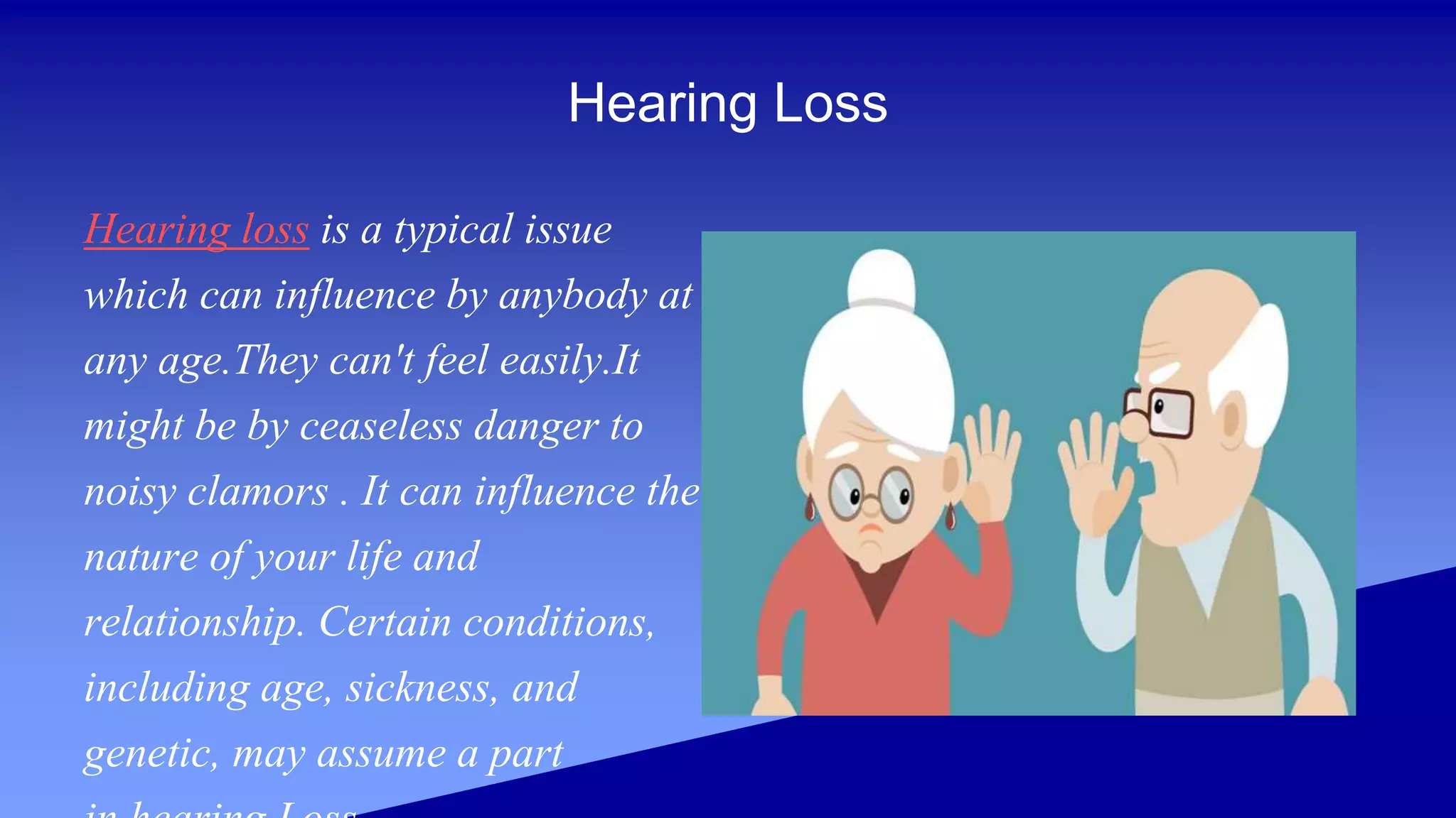 Hearing loss | PPT