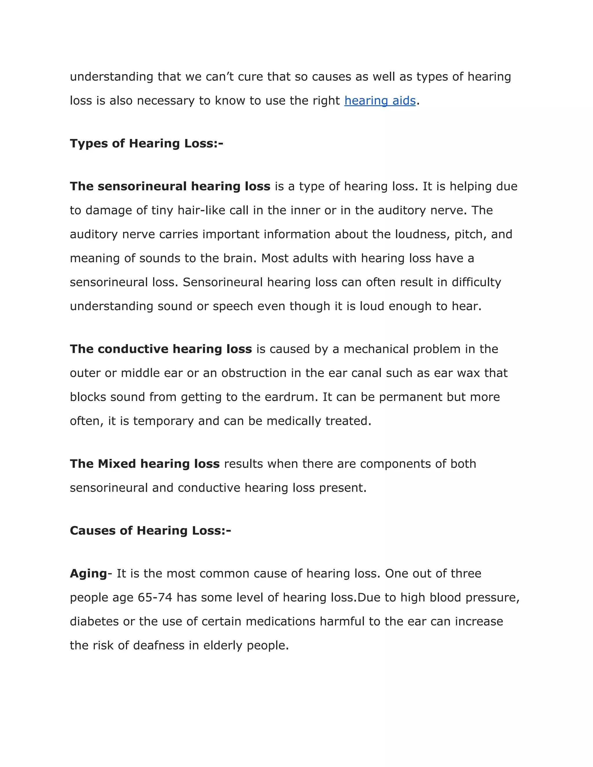 Hearing loss | PDF