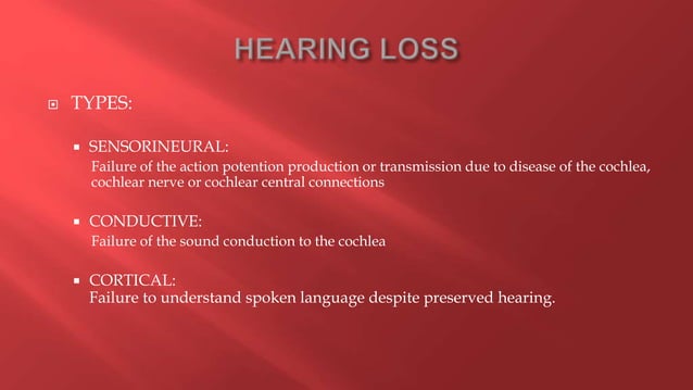 Hearing loss | PPT