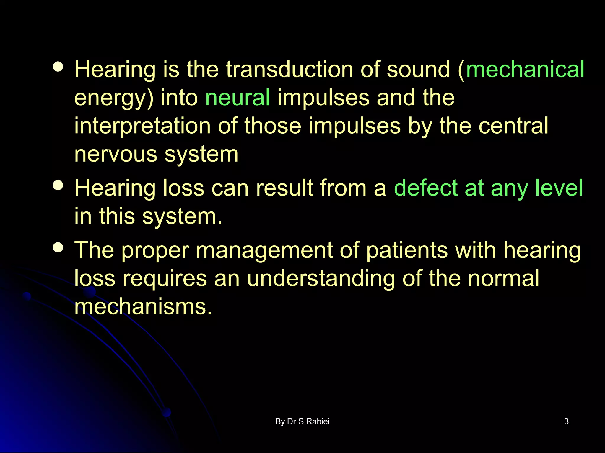 Hearing loss evaluation | PPT