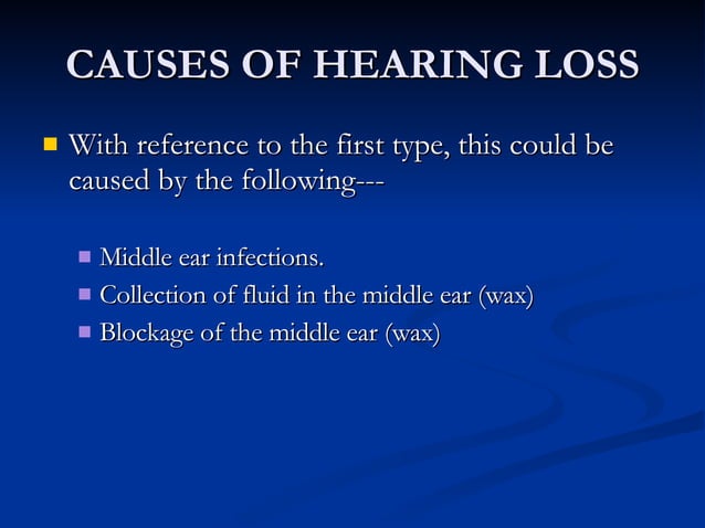 Hearing Losspowerpoint | PPT