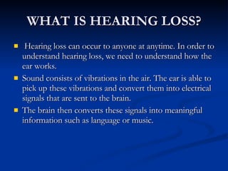 Hearing Losspowerpoint | PPT