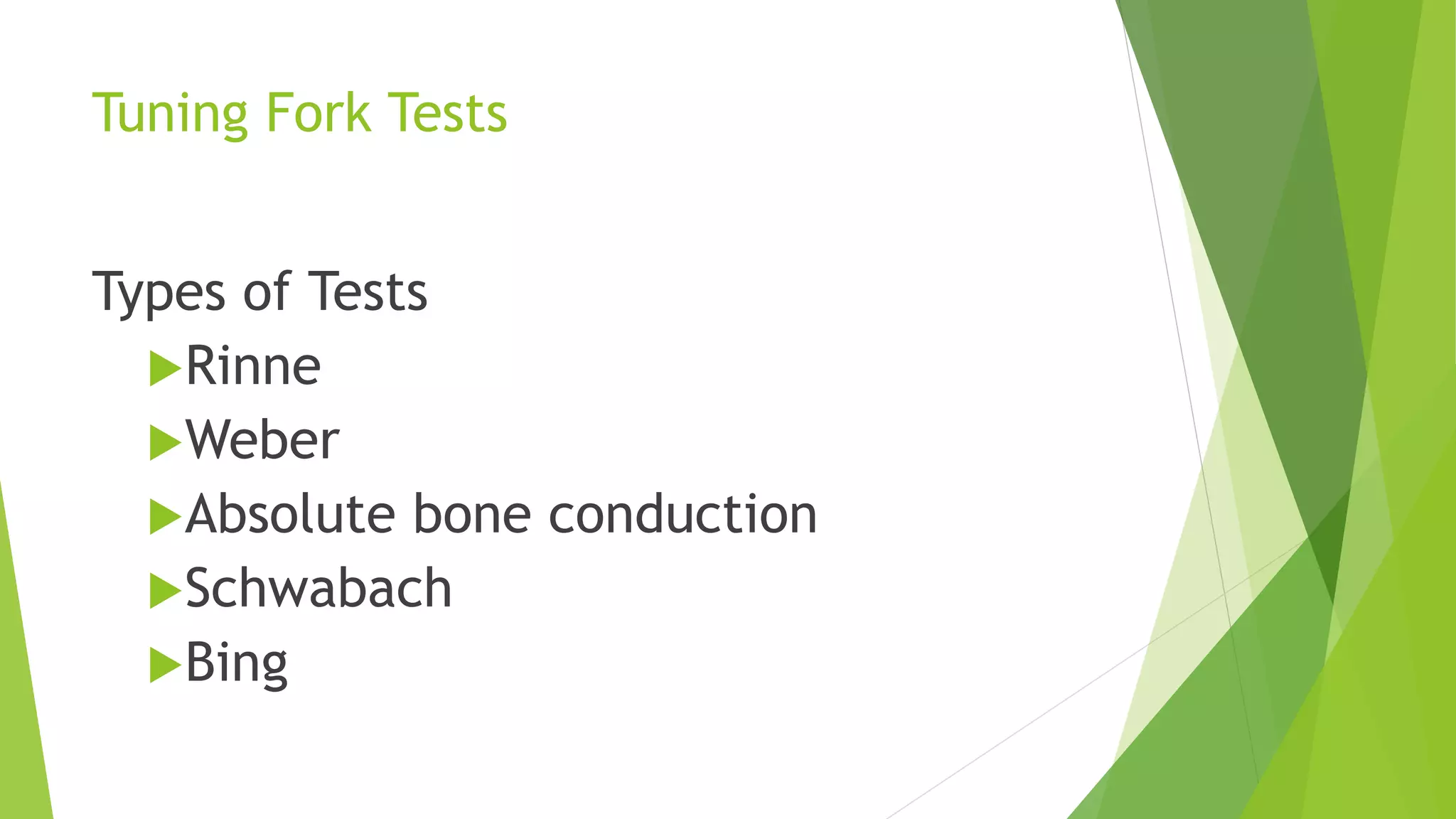 Hearing tests | PPTX