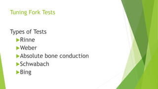 Hearing tests | PPTX