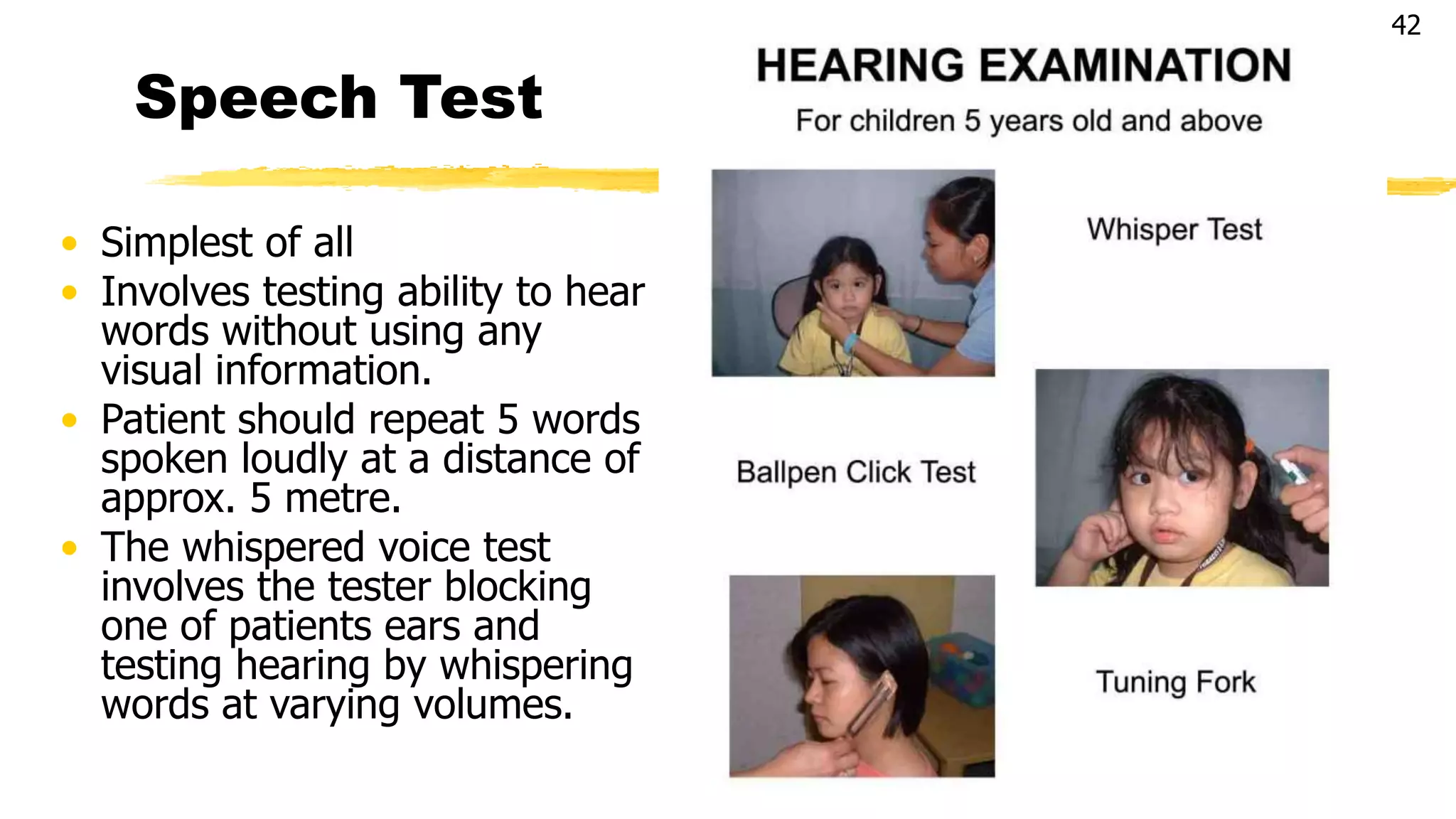 Hearing Tests for Children | PPTX