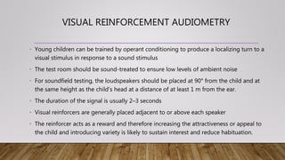 Hearing tests in children | PPTX