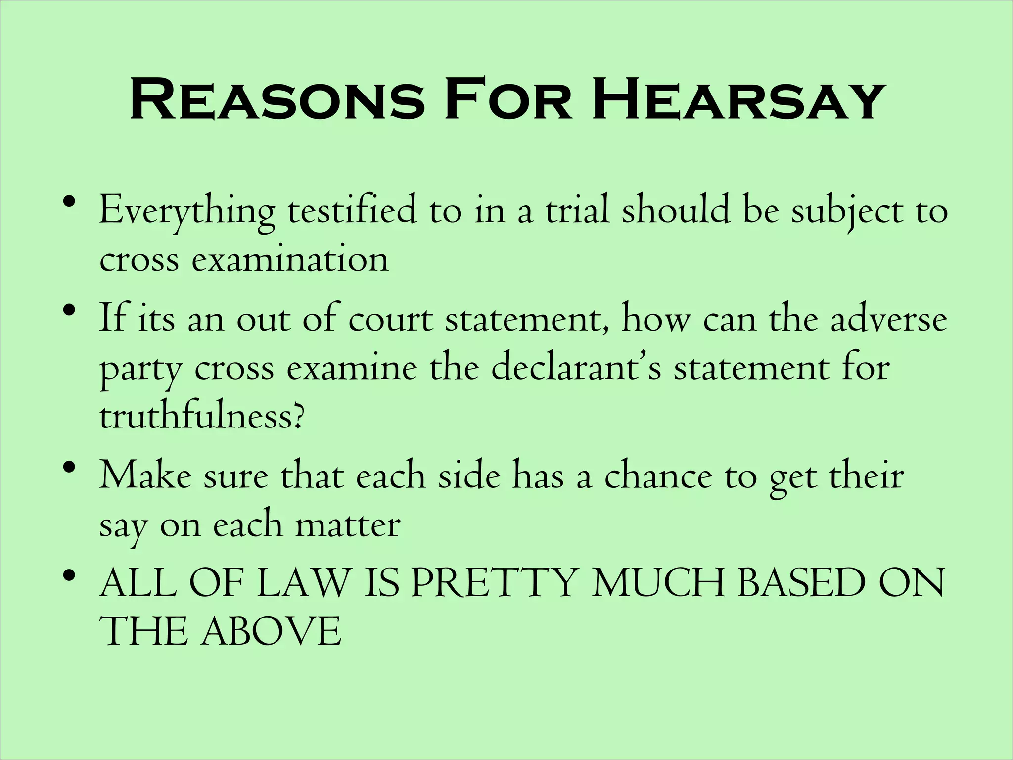 Hearsay | PPT